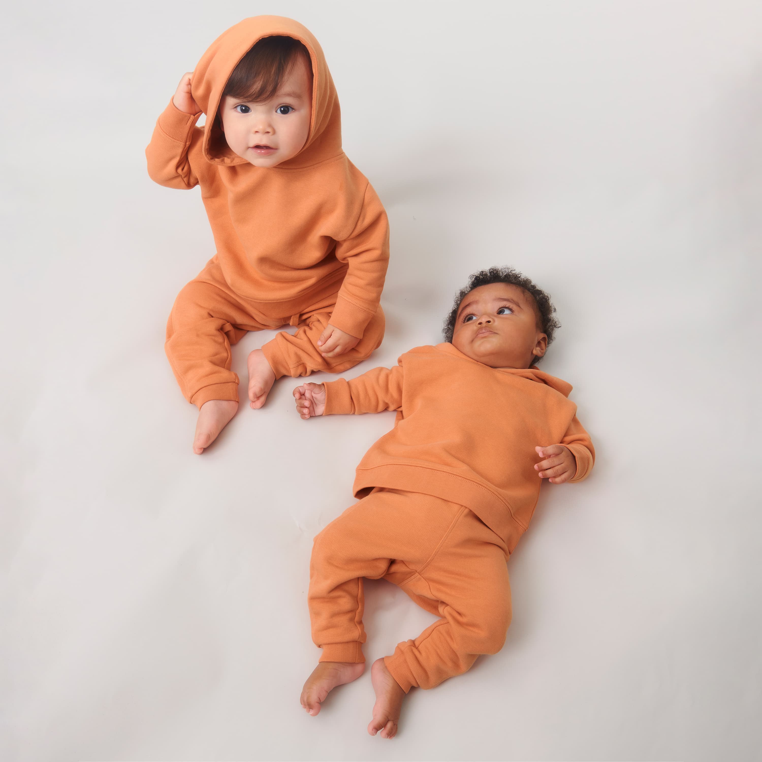 Organic Baby Hoodie Karoo (Volcano Stone)